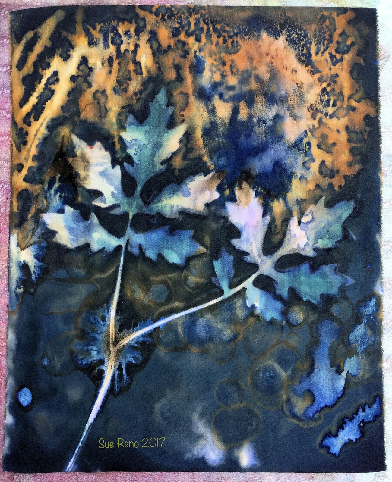 Sue Reno Studio: Experiments in wet cyanotype - Part 4