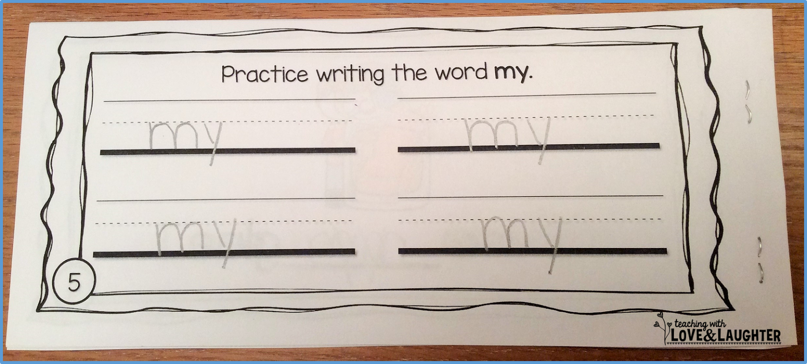 Teaching With Love and Laughter: Sight Word Sentence Booklets