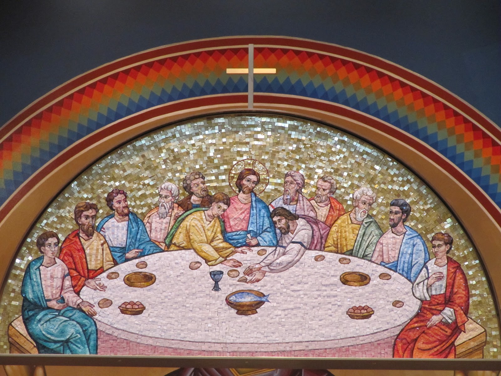Sacred and Liturgical Art: Last Supper Mosaic