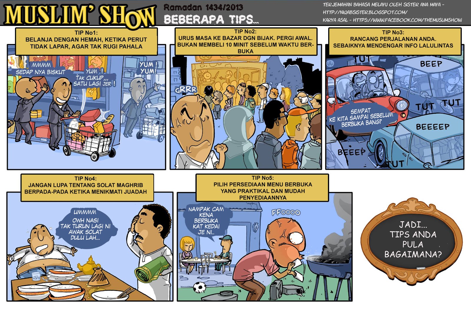 Komik The Muslim Show - Tips Ramadhaan | Niqab Sister