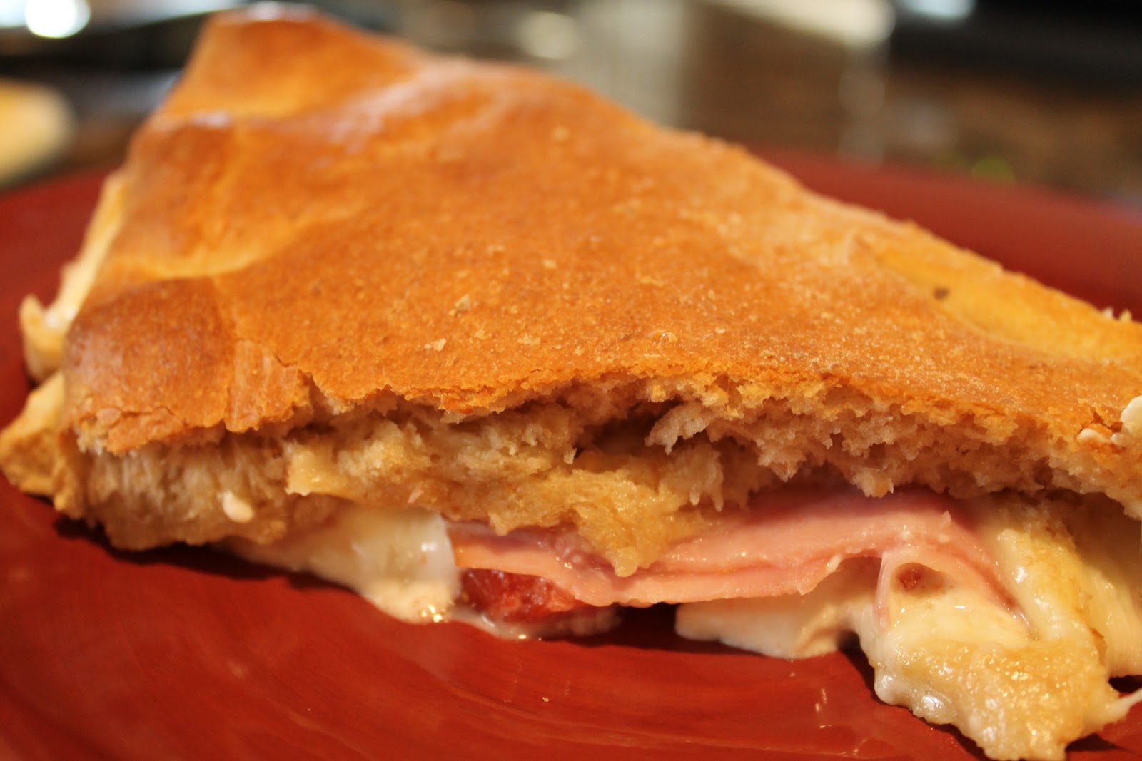 Hot Ham and Cheese Calzone Recipe - The Purposeful Mom
