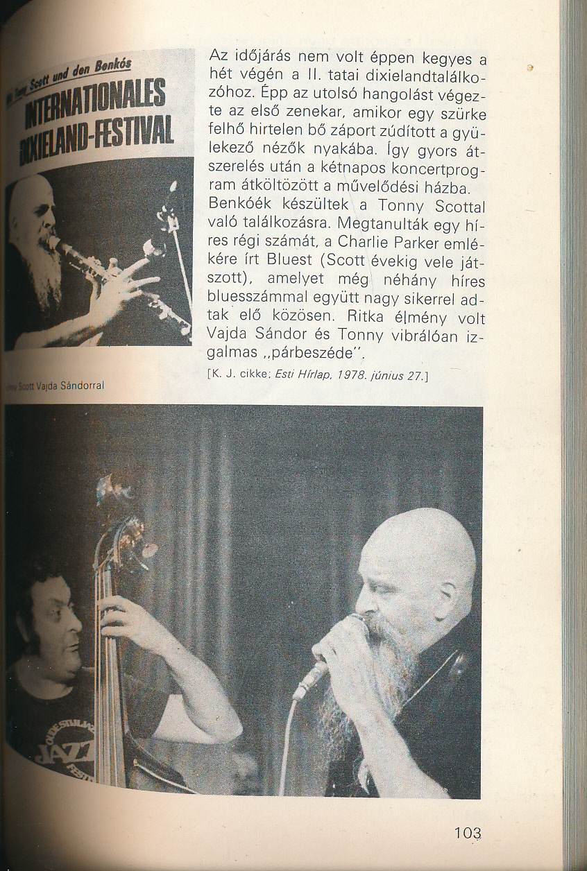 antikvariát STARÉ DOBRÉ: KOLTAY, GÁBOR - BENKÓ DIXIELAND BAND STORY