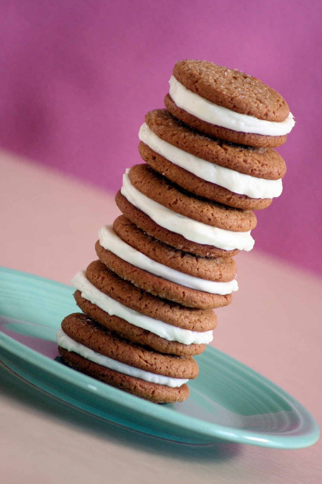 Dairymaid Diary: Ginger Snap Sandwiches with Chevre Frosting