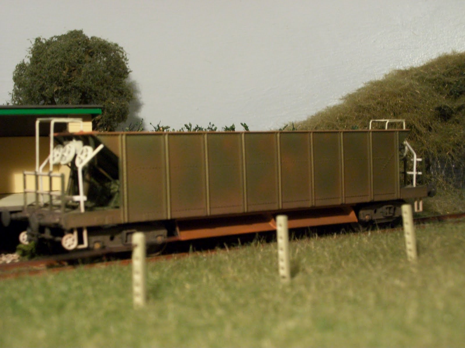 Choppers Railway: Watergate Halt: Engineering wagon progress