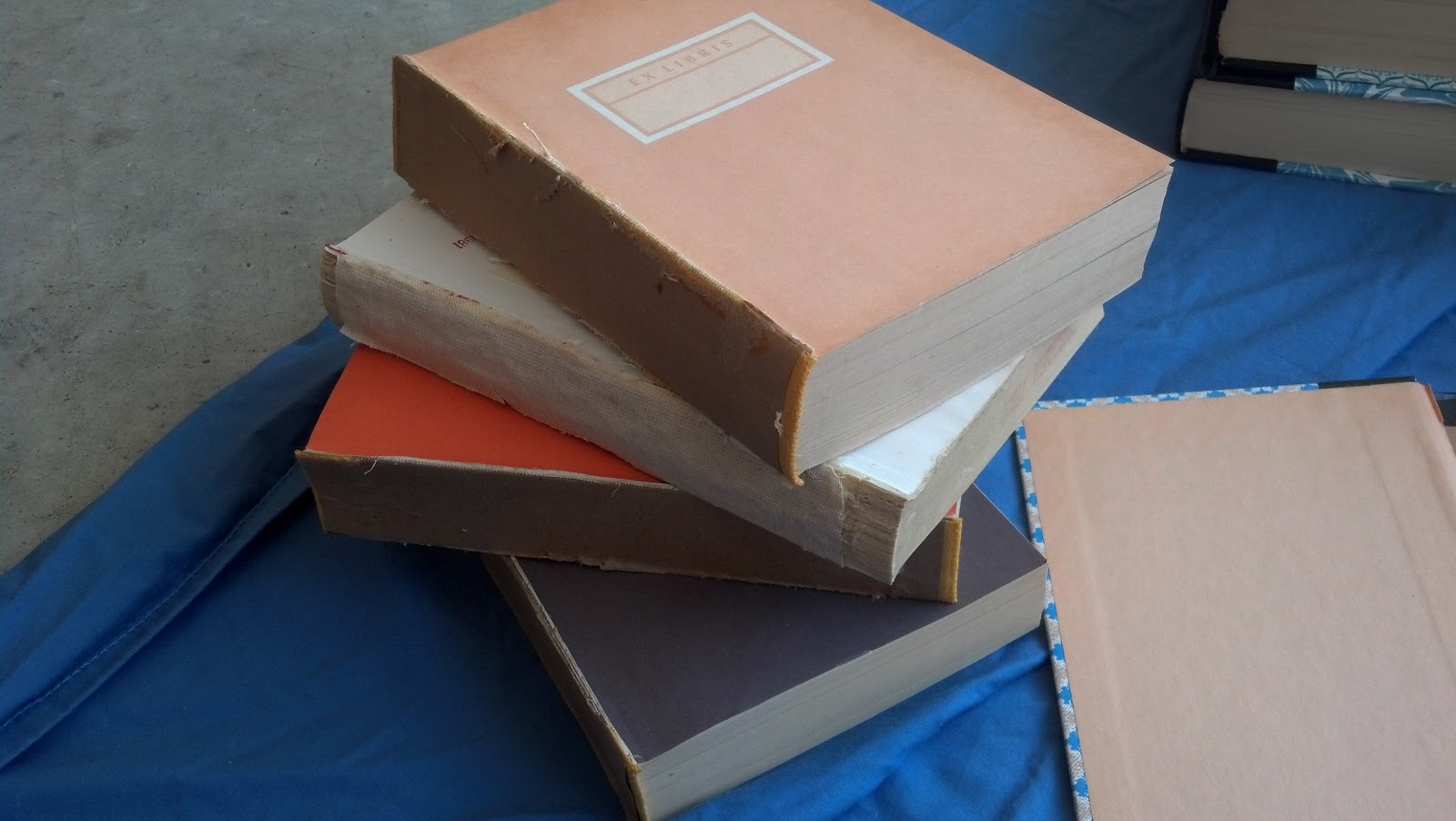 Field of Poppies: Discarded Book Journals: A Tutorial