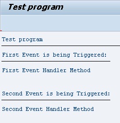 Events with Handler Method in Same Class - Learn SAP Program