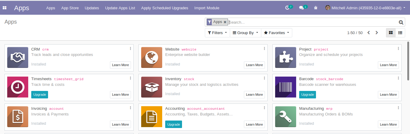 Odoo Beginners Guide - Technical: Install a custom app