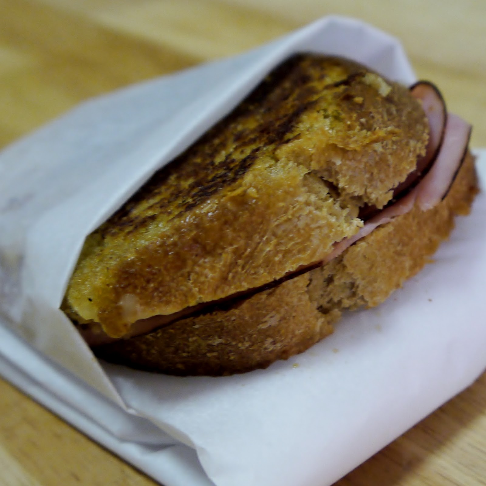 Being the Secret Ingredient: French Kiss: Parmesan-Buttered Croque Monsieur