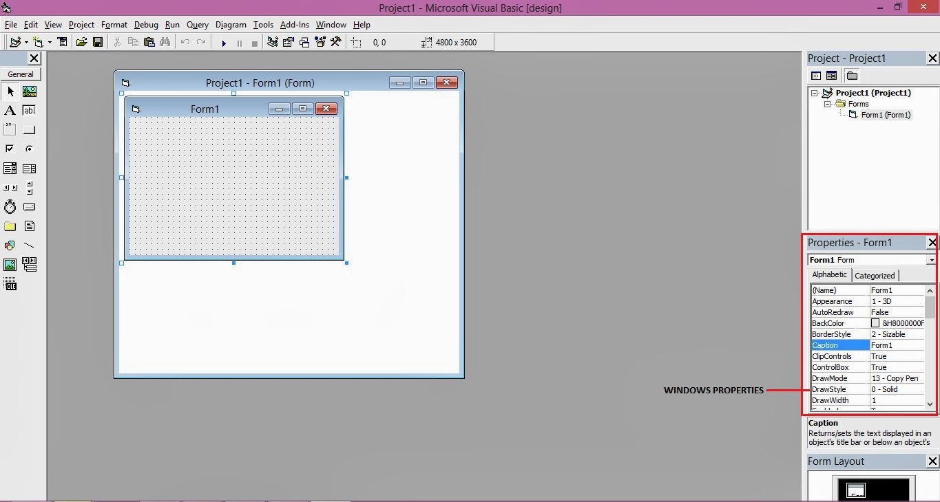 Rifka Annisa: Fungsi toolbox dan properties pada visual basic 6.0