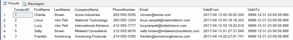 Building Better Software Sql Server Temporal Tables