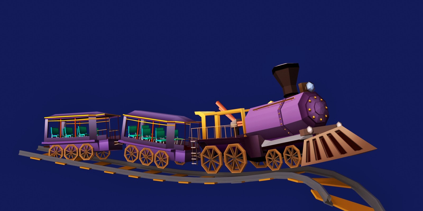 Bachelor of Creative Technologies: Steam Train Concept in 3 LOD's