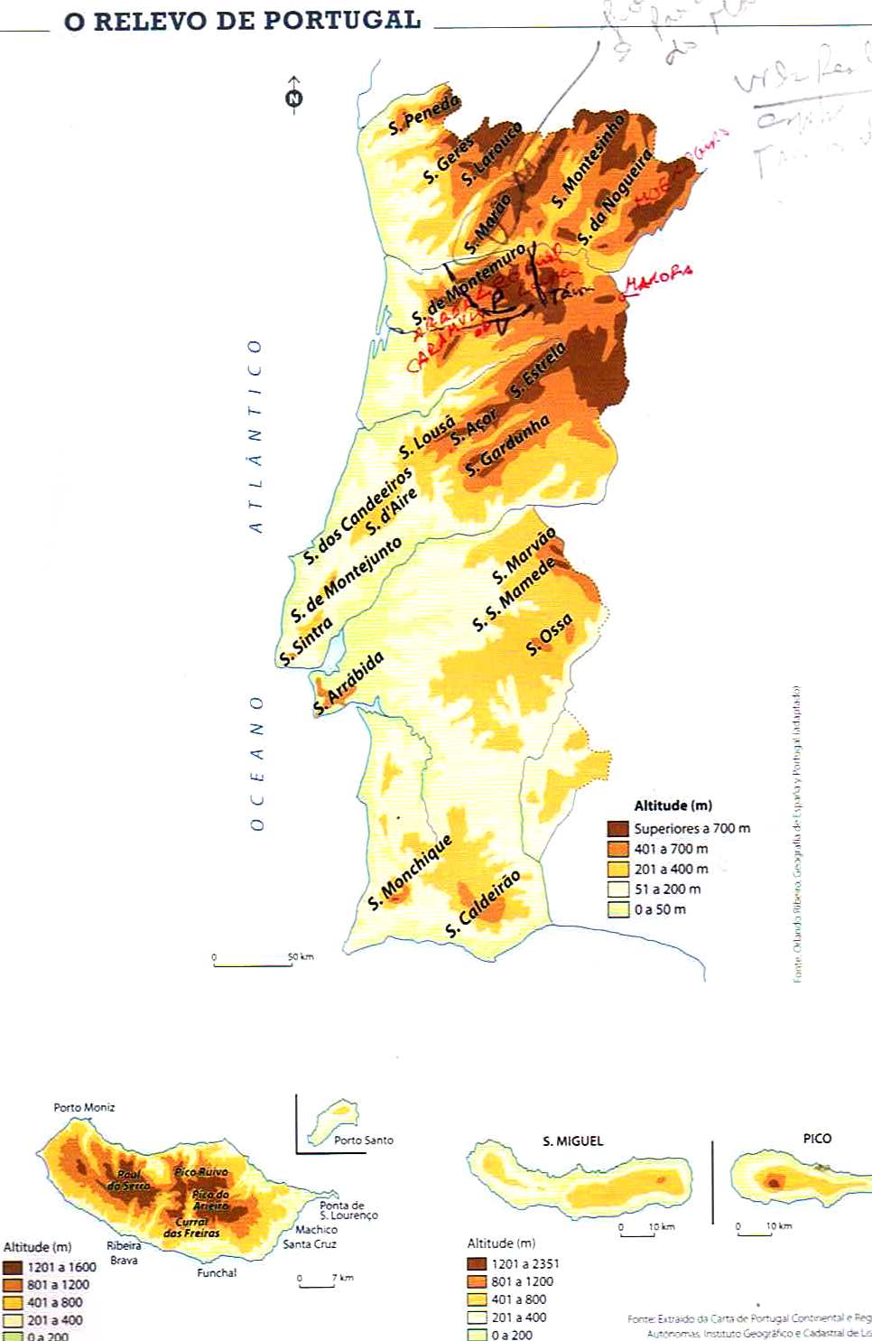 netgeografiapaz: as altitudes máximas e as principais montanhas de Portugal