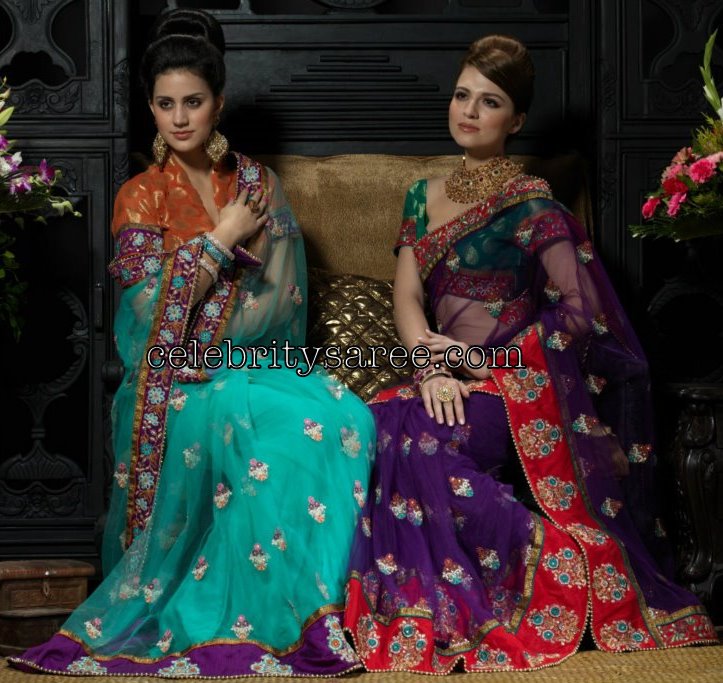 Gorgeous Patch Work Sarees - Saree Blouse Patterns
