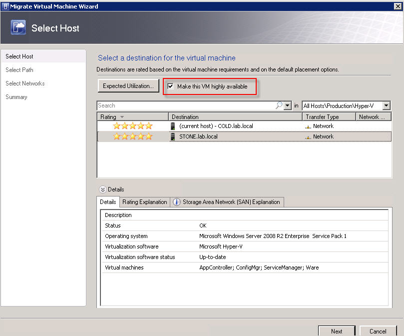 Virtualization And Some Coffee Make Vm Highly Available Vmm 2012 5681