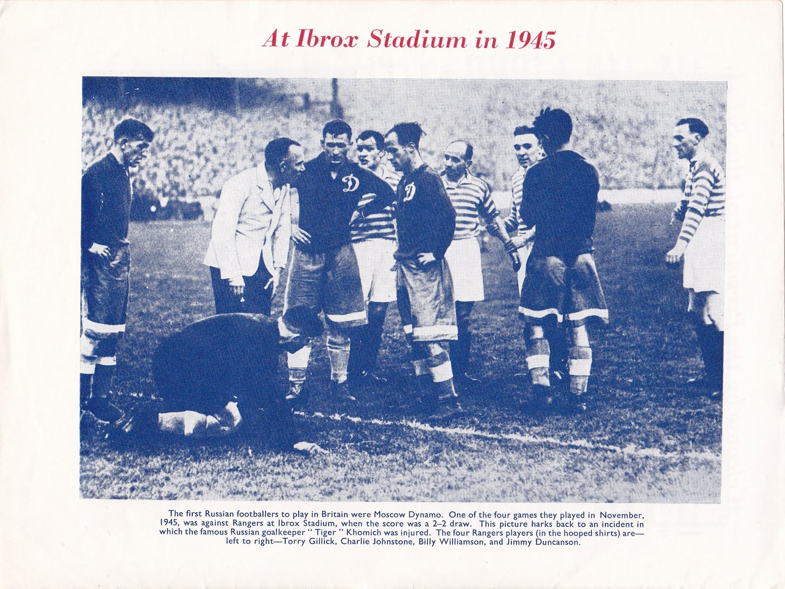 Glasgow Punter: 1967. Scotland versus USSR