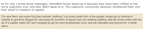 The Shredded Moose Project: Defending Shredded Moose, pt. 2