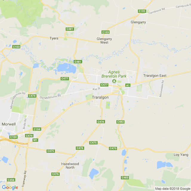 Traralgon Map Free Download