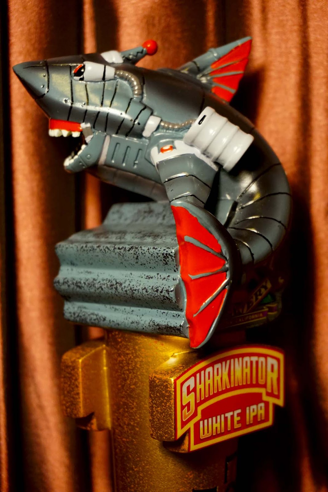 Tap Handle #615: Lost Coast - Sharkinator White IPA (Version 2)