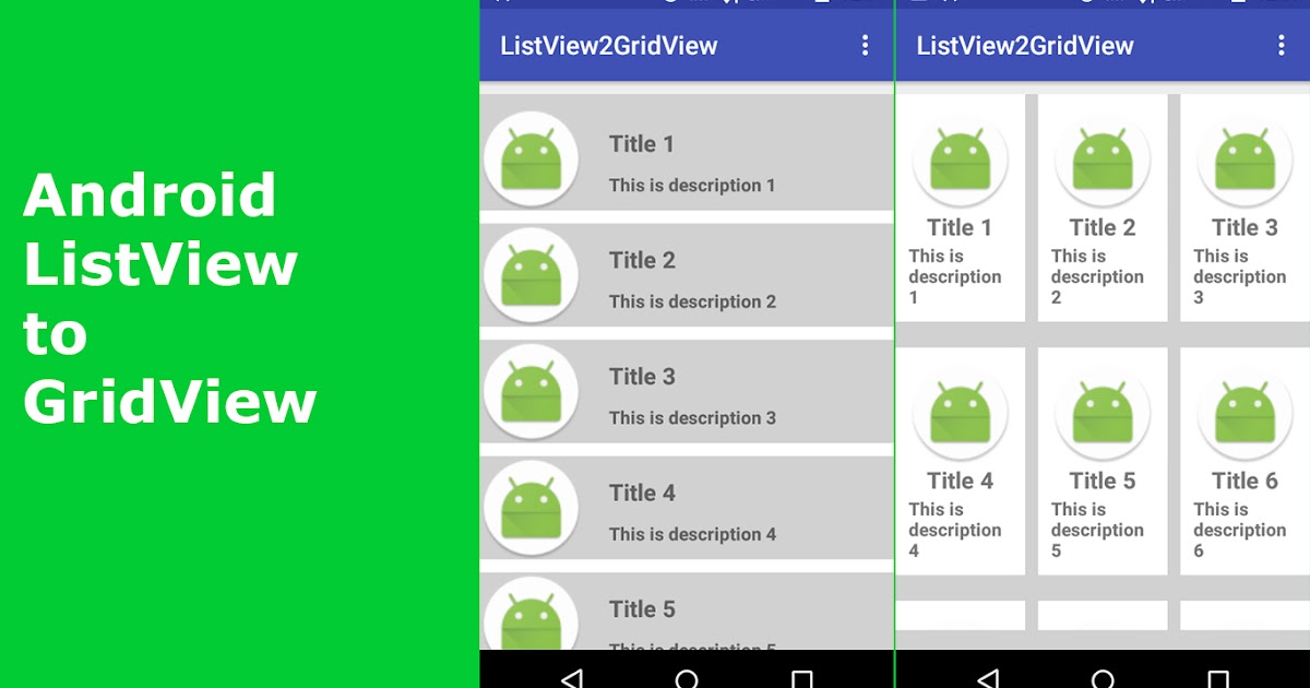 Membuat Desain ListView to GridView di Android Studio - KELASXII