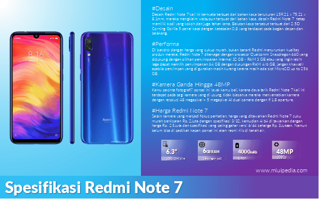 Review Spesifikasi dan Harga Redmi Note 7 dengan Fitur Kamera 48 MP ...