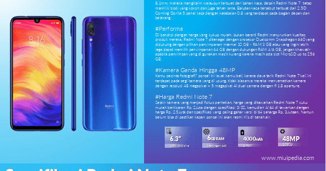 Review Spesifikasi dan Harga Redmi Note 7 dengan Fitur Kamera 48 MP ...