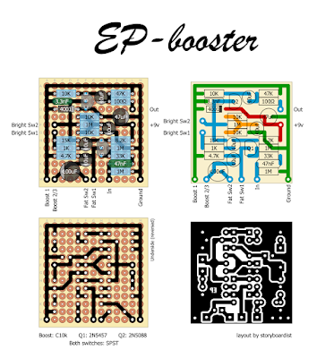 Perf and PCB Effects Layouts: Xotic EP Booster