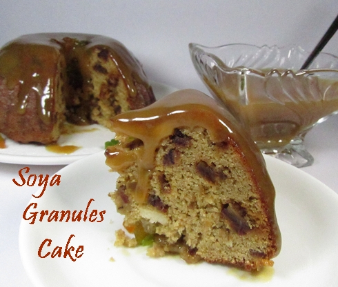 Boni's Healthy Twists: Soya Granules Cake
