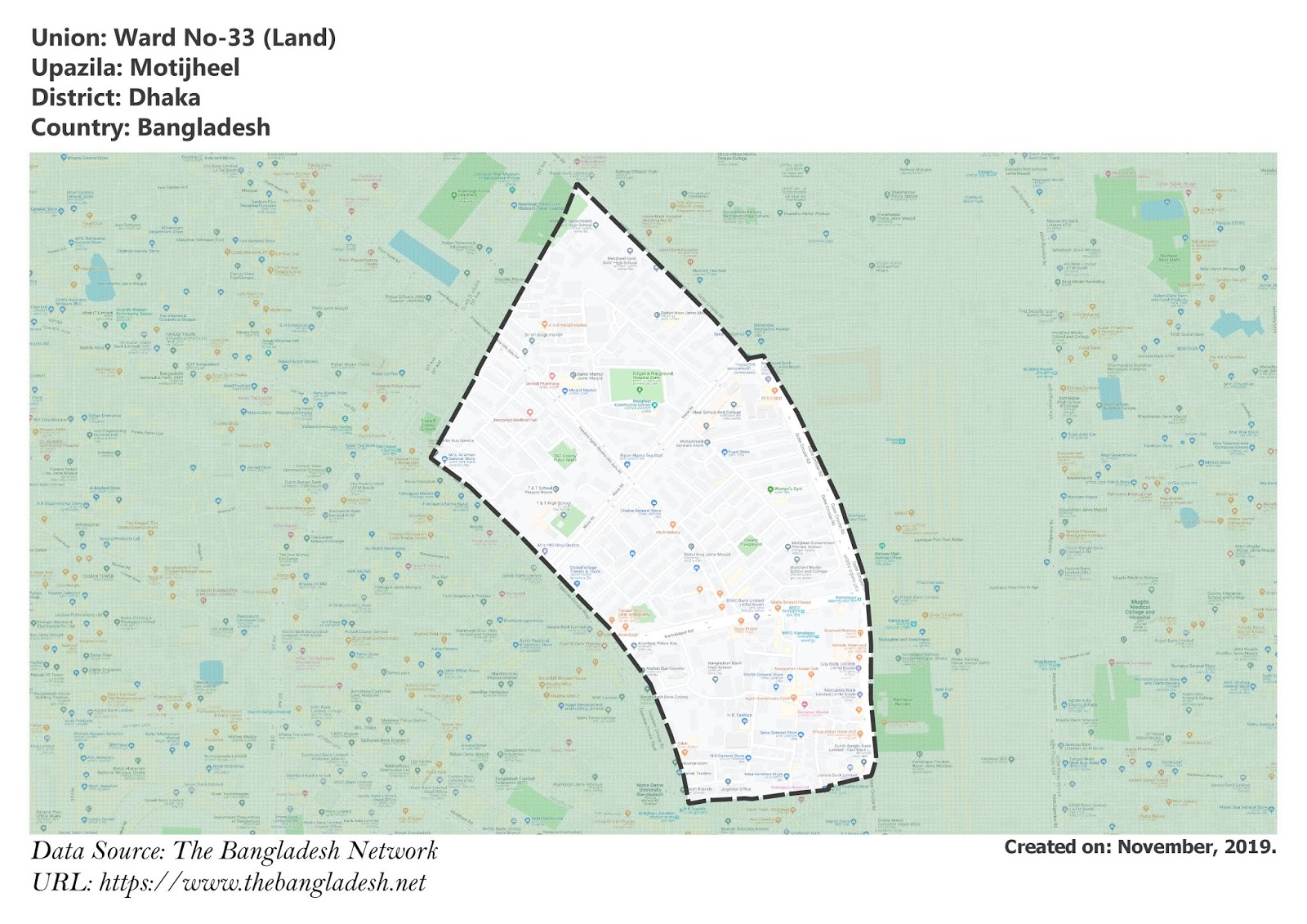 Ward No-33, Motijheel, Dhaka