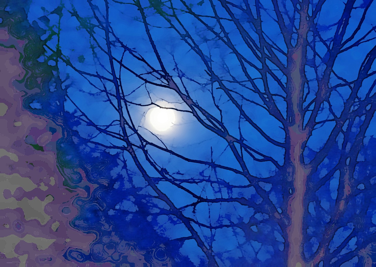 Joyful Puttering: Collecting Creating Connecting: "Indigo Moon"