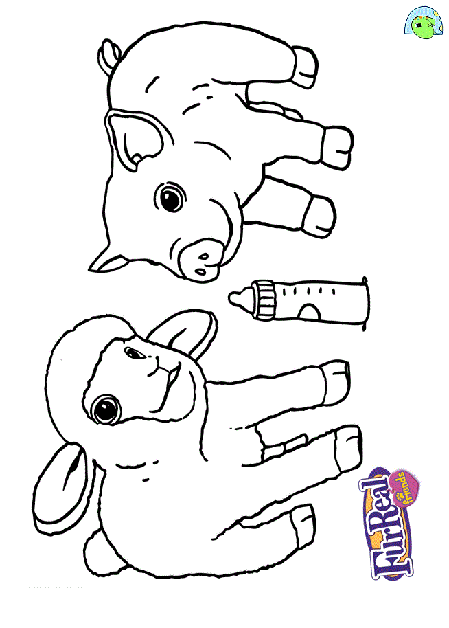 Dinokids - Desenhos para colorir: Desenhos de FurReal para colorir