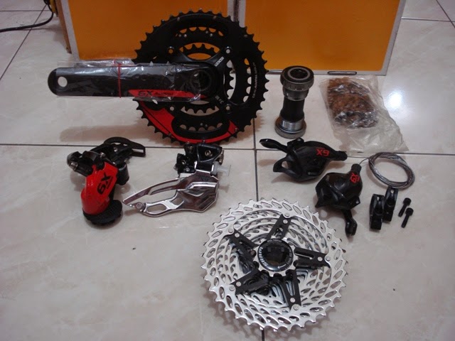 SilverXtc d/h SX : SRAM RED X9 GROUPSET 3X10 LENGKAP 1031-1050 - 2014 ...