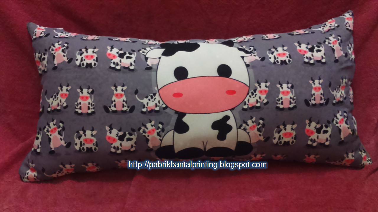 Bantal Print Custom, Bantal Hias, Bantal Karakter