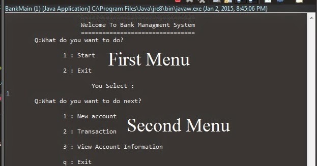 Banking System Project With File Handling In Java