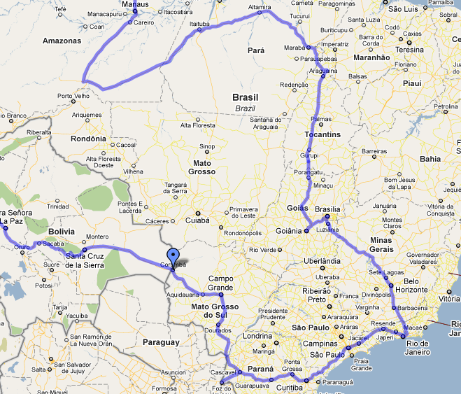 Viaje hacia el mundial...: Corumbá