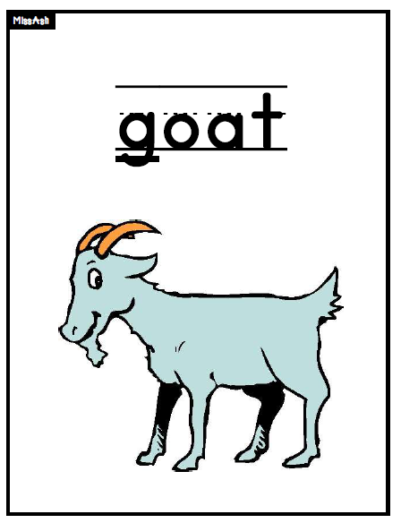 ASH THE TEACHER: g, o, c, k