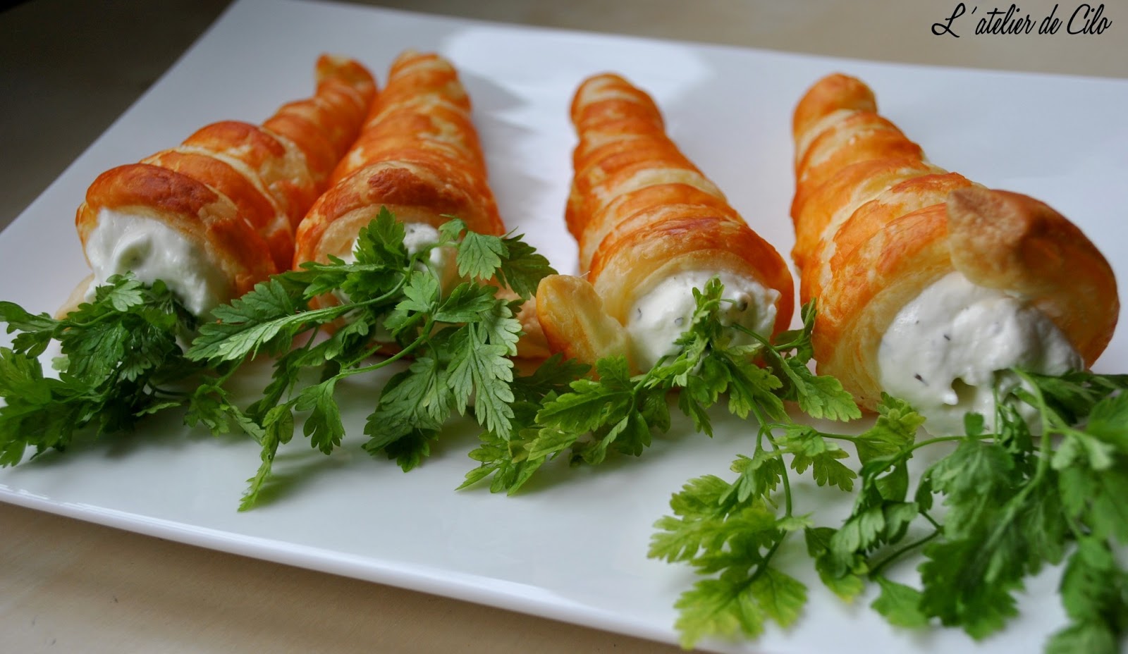 L'atelier de Cilo: Cornets feuilletés à garnir