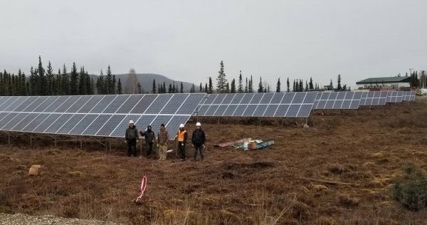 Volewica: Solar panels in Alaska