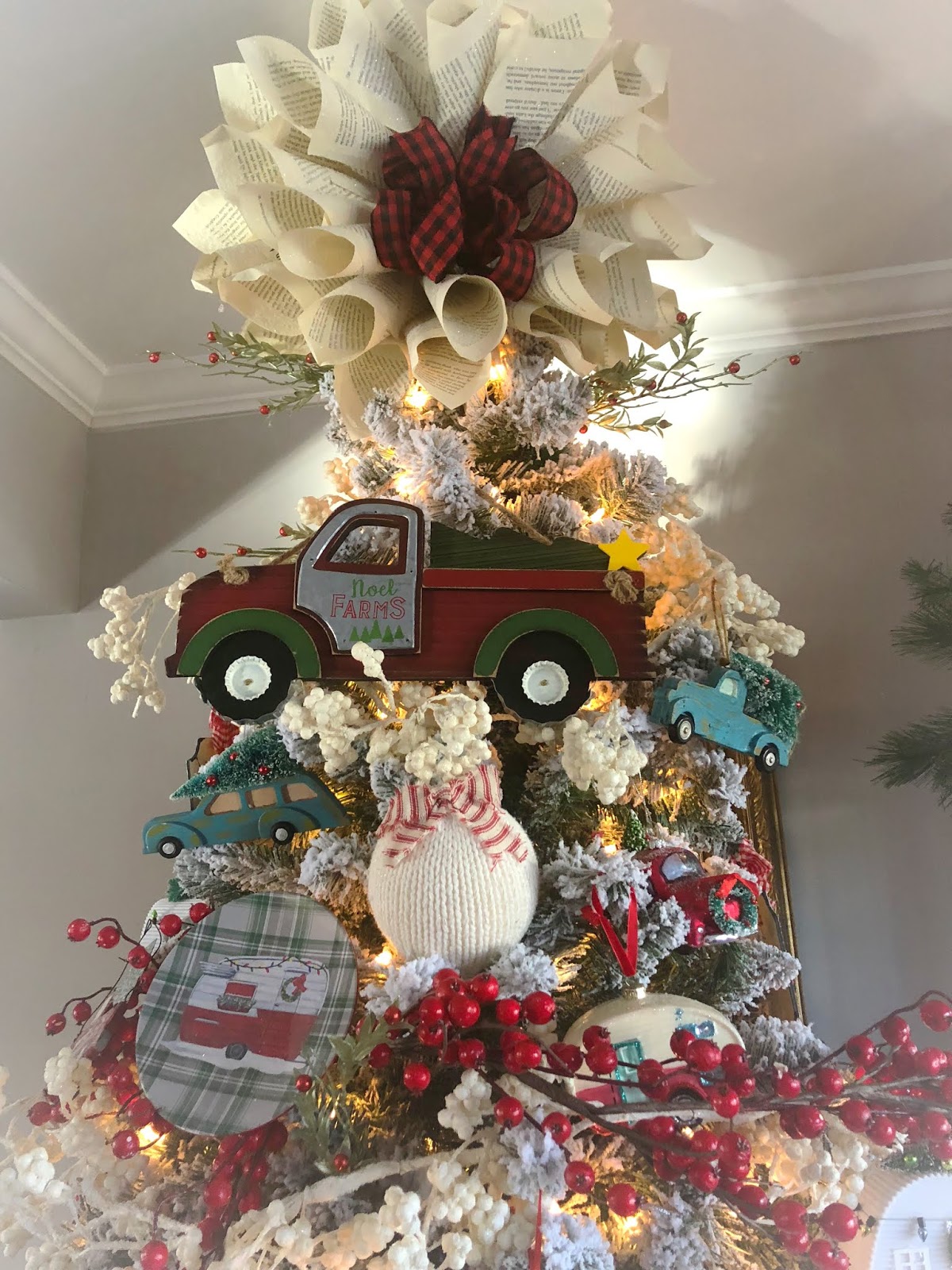 Priscillas: Red Truck Christmas Tree