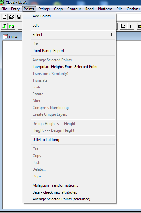 Editing pre-comp plan using CDS Software