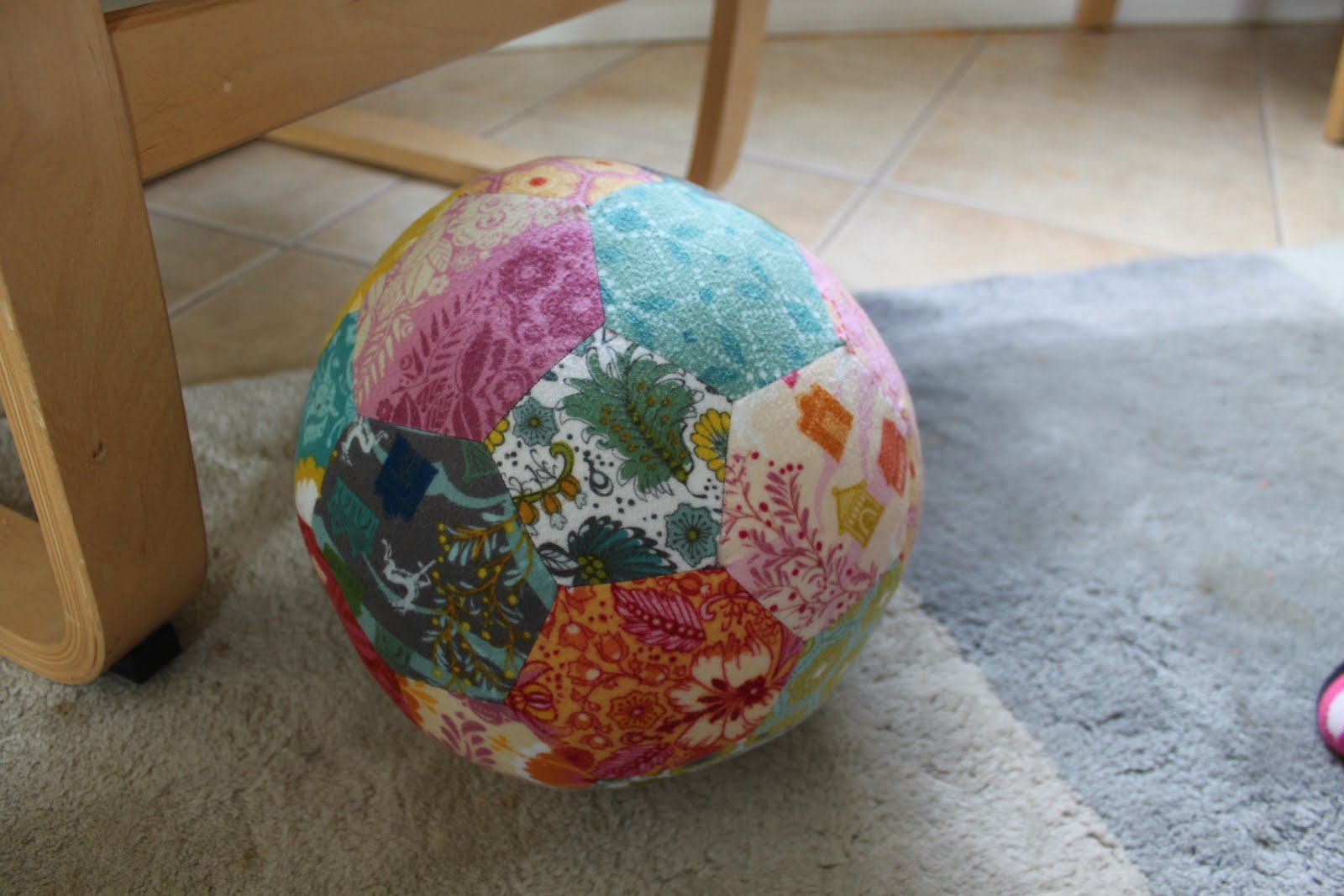 Baby Mulholland: Flannel Patchwork Ball