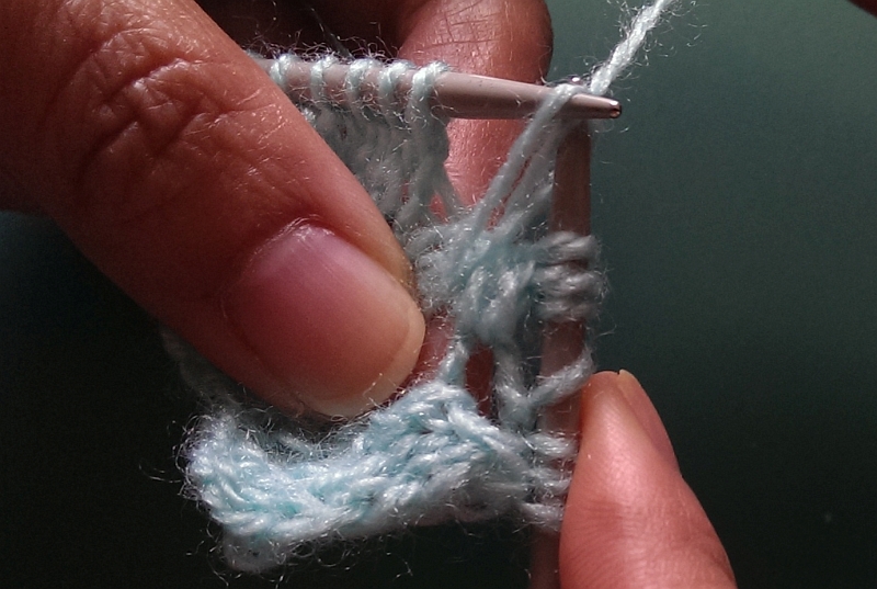 Anything Creative: Shell Pattern - Knitting tutorial