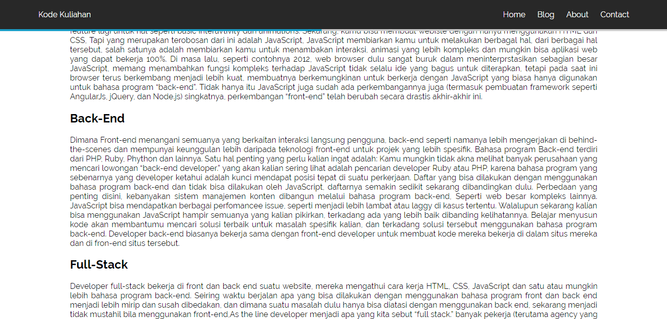 Membuat Scroll Indikator Dengan HTML, CSS Dan Java Script - Kode Kuliahan Membuat Scroll Indikator Dengan HTML, CSS Dan Java Script - Kode Kuliahan