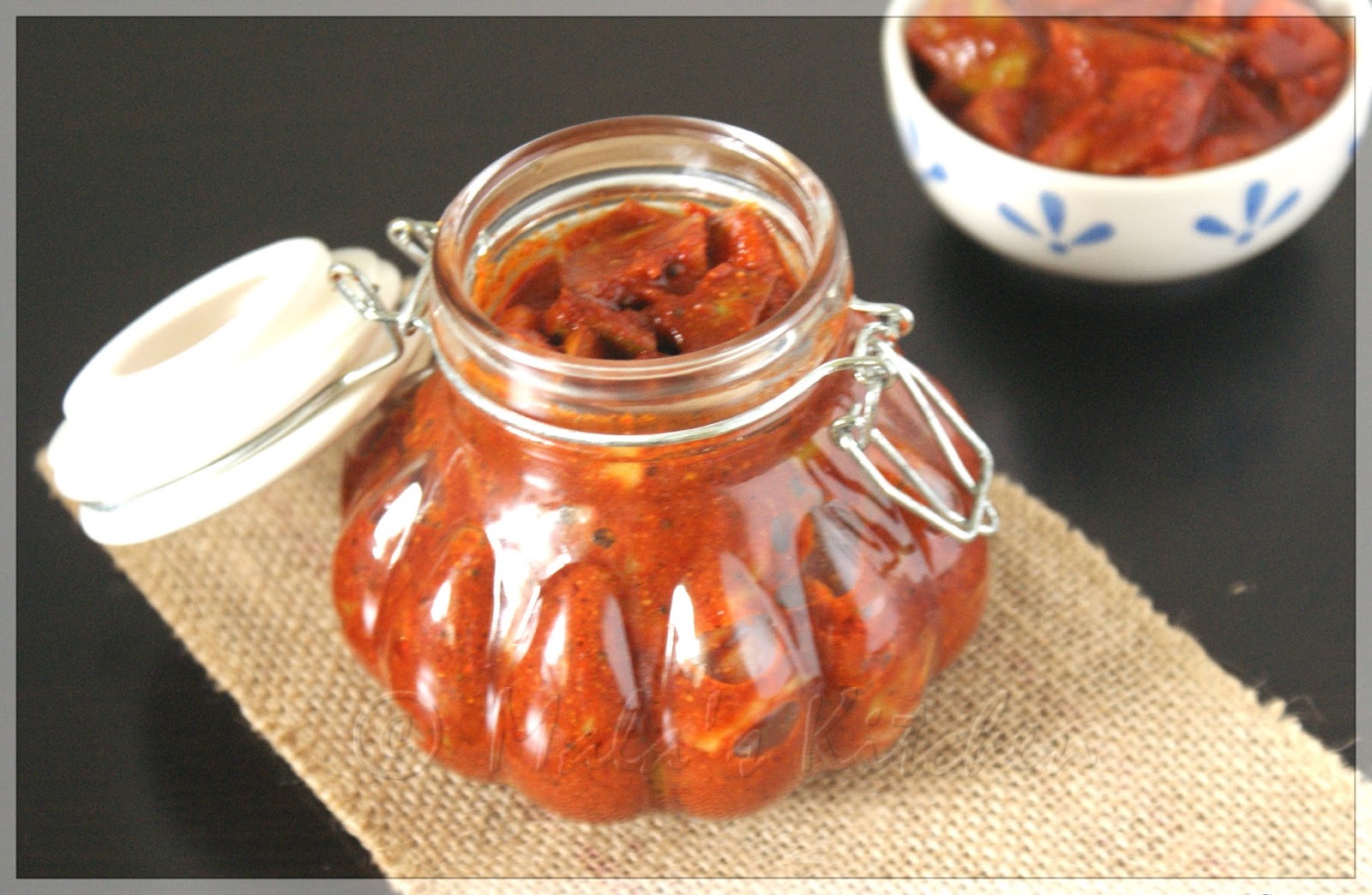 Mango Pickle (Methi seeds Flavoured) | Manga Oorga - Malas-Kitchen