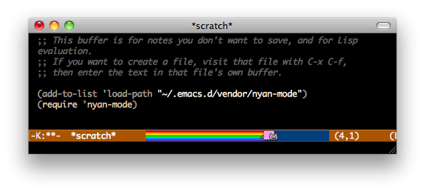 [Emacs] Nyan Mode - Seorenn SIGSEGV