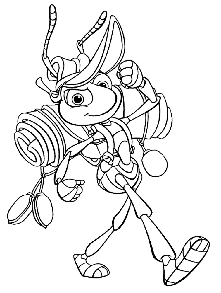 Ayo Mewarnai 30 Gambar Mewarnai Semut Untuk Anak -Mudah Dan Gampang ...