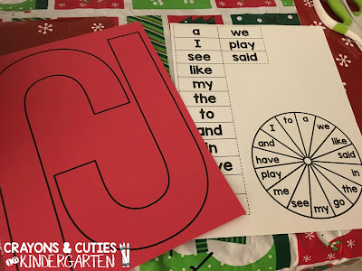 Crayons & Cuties In Kindergarten: Holiday Centers & Candy Cane Word Work!