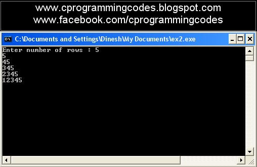 C Programming Computer Ms Excel Number Pyramid 2653