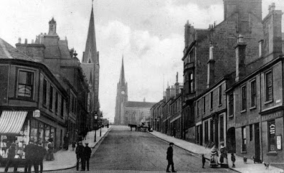 Tour Scotland: Old Photograph Church Street Coatbridge Scotland