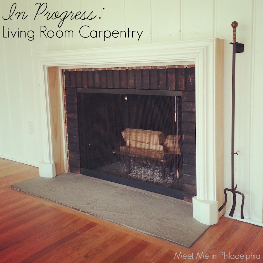 Meet Me in Philadelphia: In Progress: The Living Room Carpentry Projects