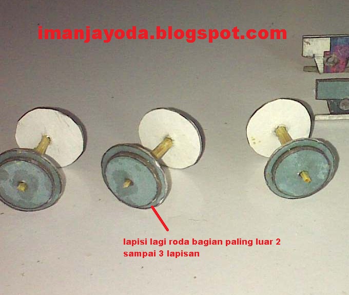 Cara Membuat Roda Bogie Kereta Api Kertas